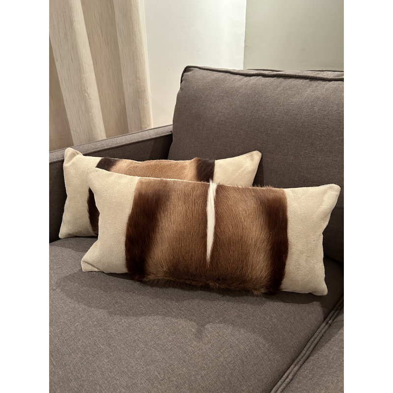 Cowhides USA Real Springbok Skin Pillow Cover | Wayfair