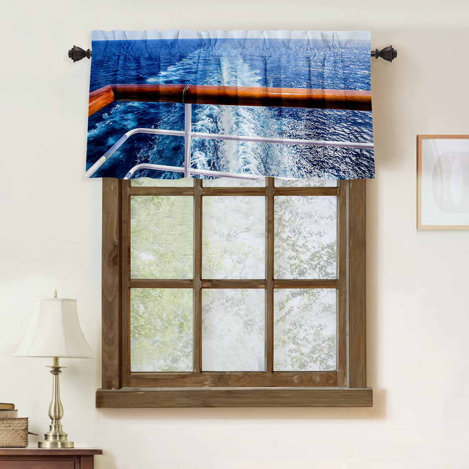 Ophelia & Co. Clear 52"W Trail Water Surface behind of Ship Boat Wake ...