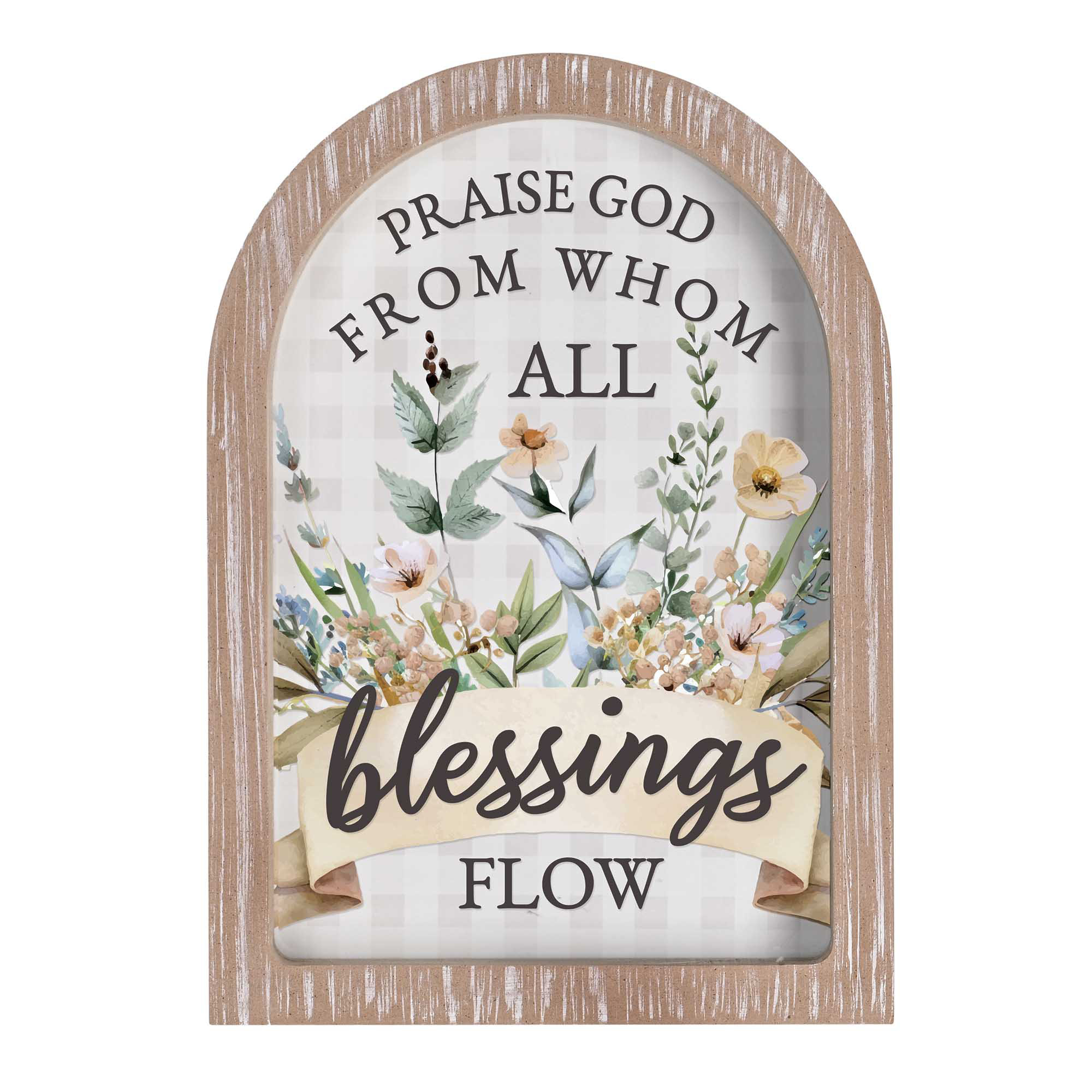 Trinx Framed Arch Praise God From White 9x13 | Wayfair