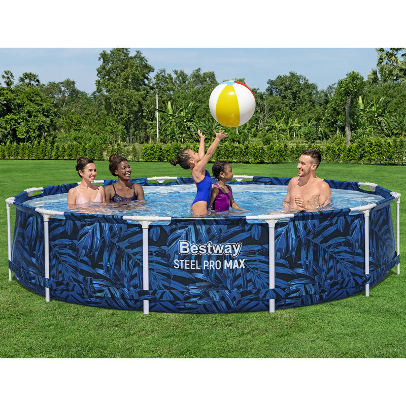 Bestway: Steel Pro MAX - Round Swimming Pool Set - 12' x 30" Tropical ...