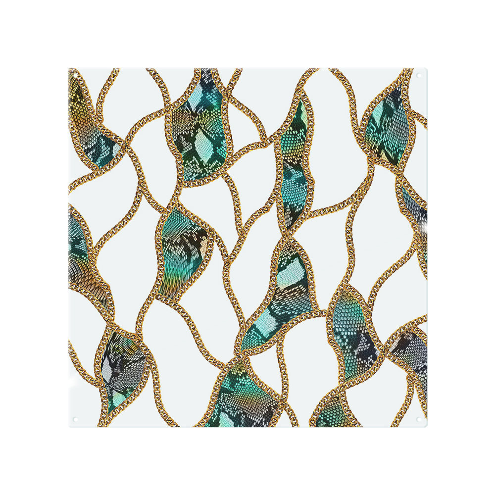 Ivy Bronx Chains & Snake Skin Splash Back | Wayfair.co.uk