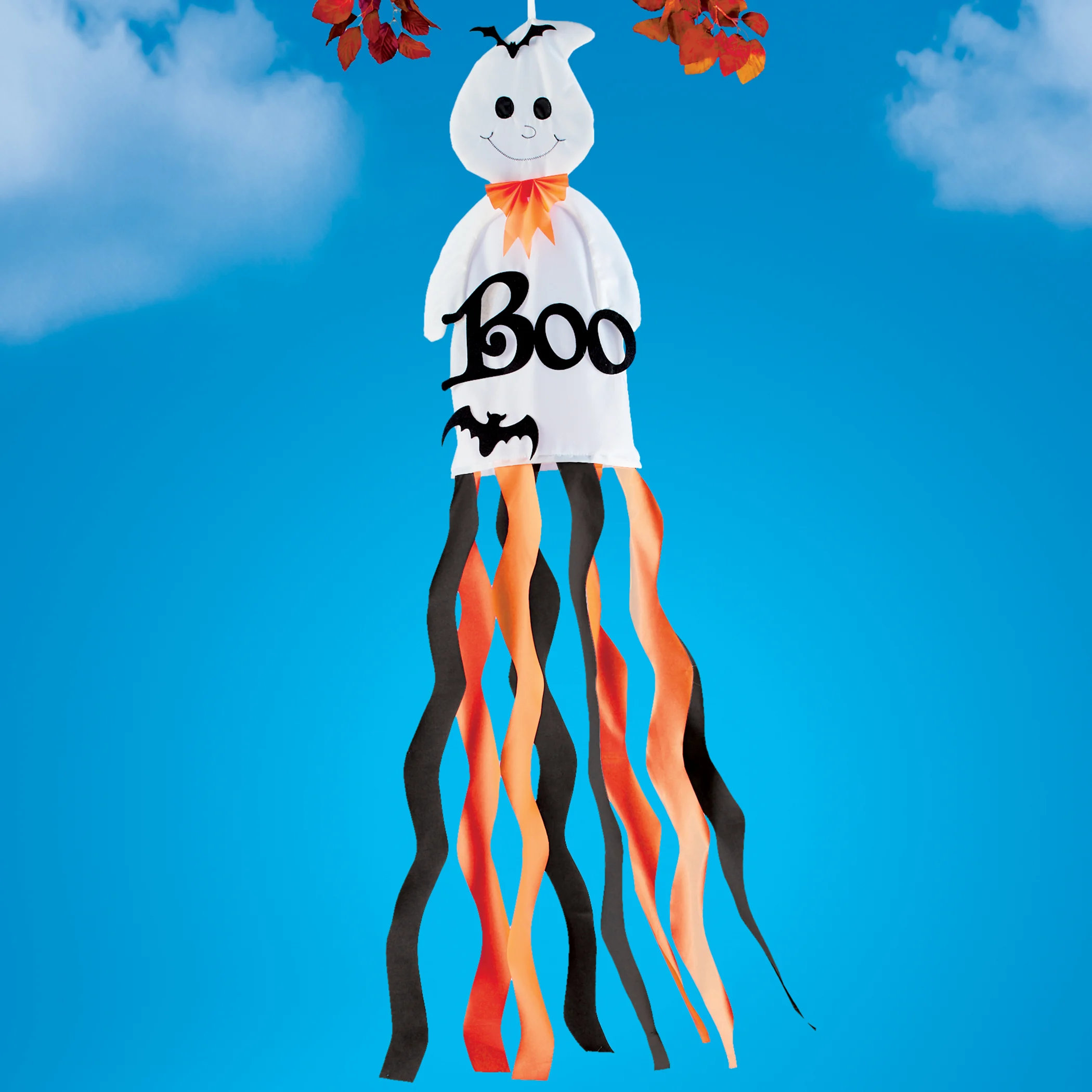 The Holiday Aisle® Hanging Halloween Ghost Streamer Windsock - Wayfair ...