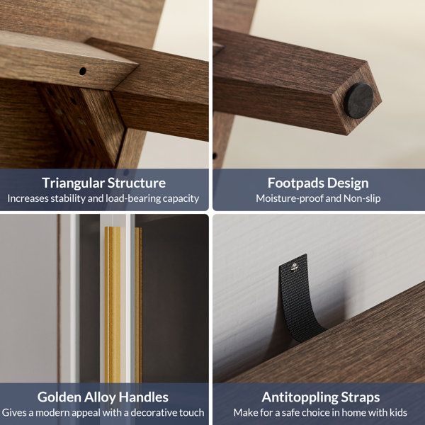 Wade Logan Vitrine 31,5 po Cailem et Commentaires - Wayfair Canada