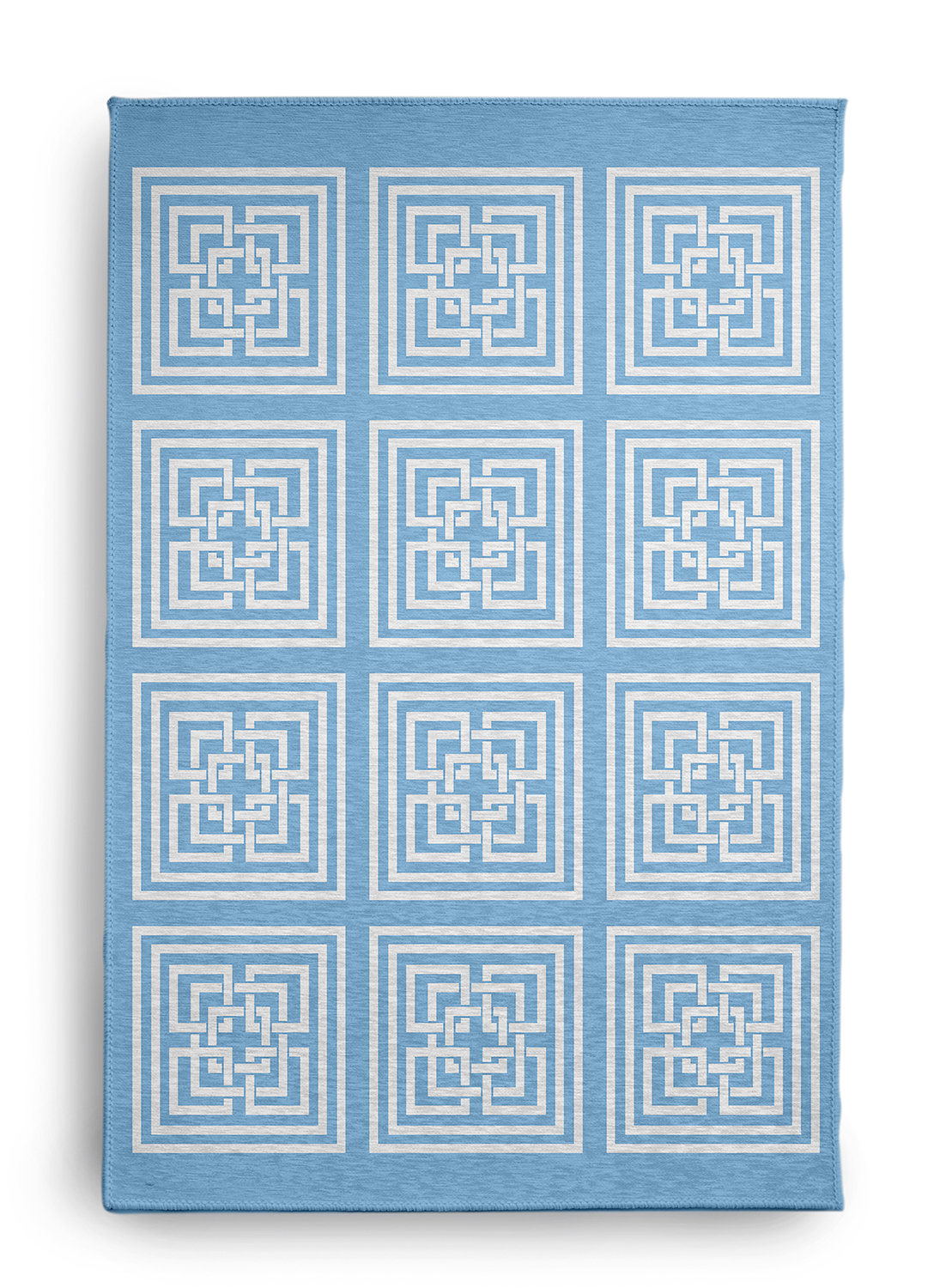 e by design Machine Woven Chenille Area Rug in Blue | Wayfair