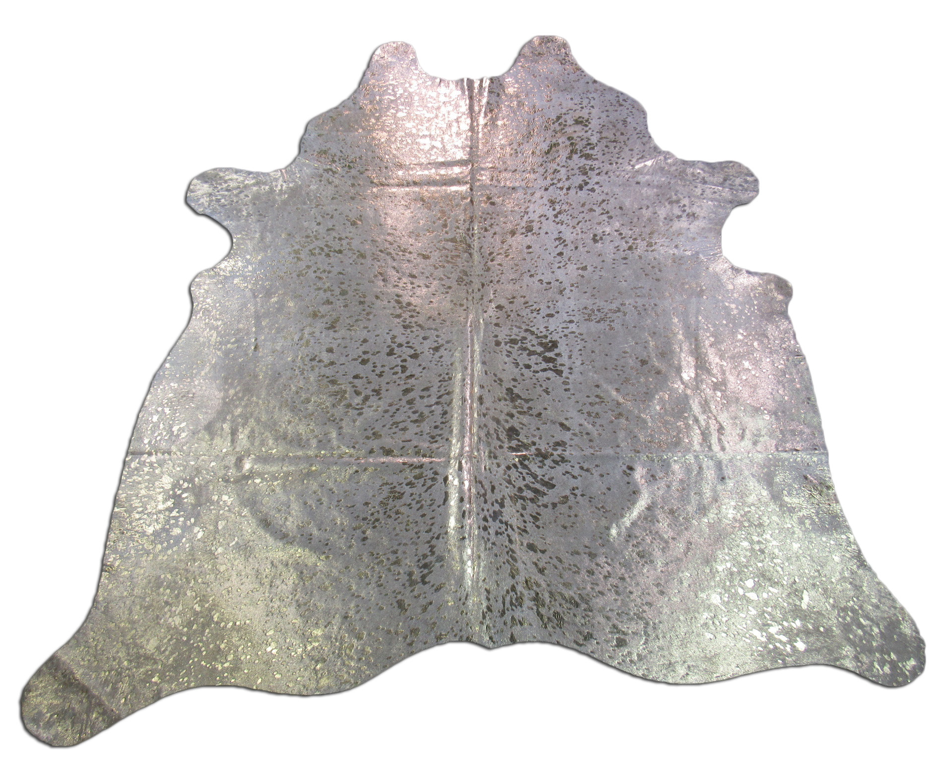 Mercer41 Encinal Hand Made Cowhide Gold Metallic Area Rug | Wayfair