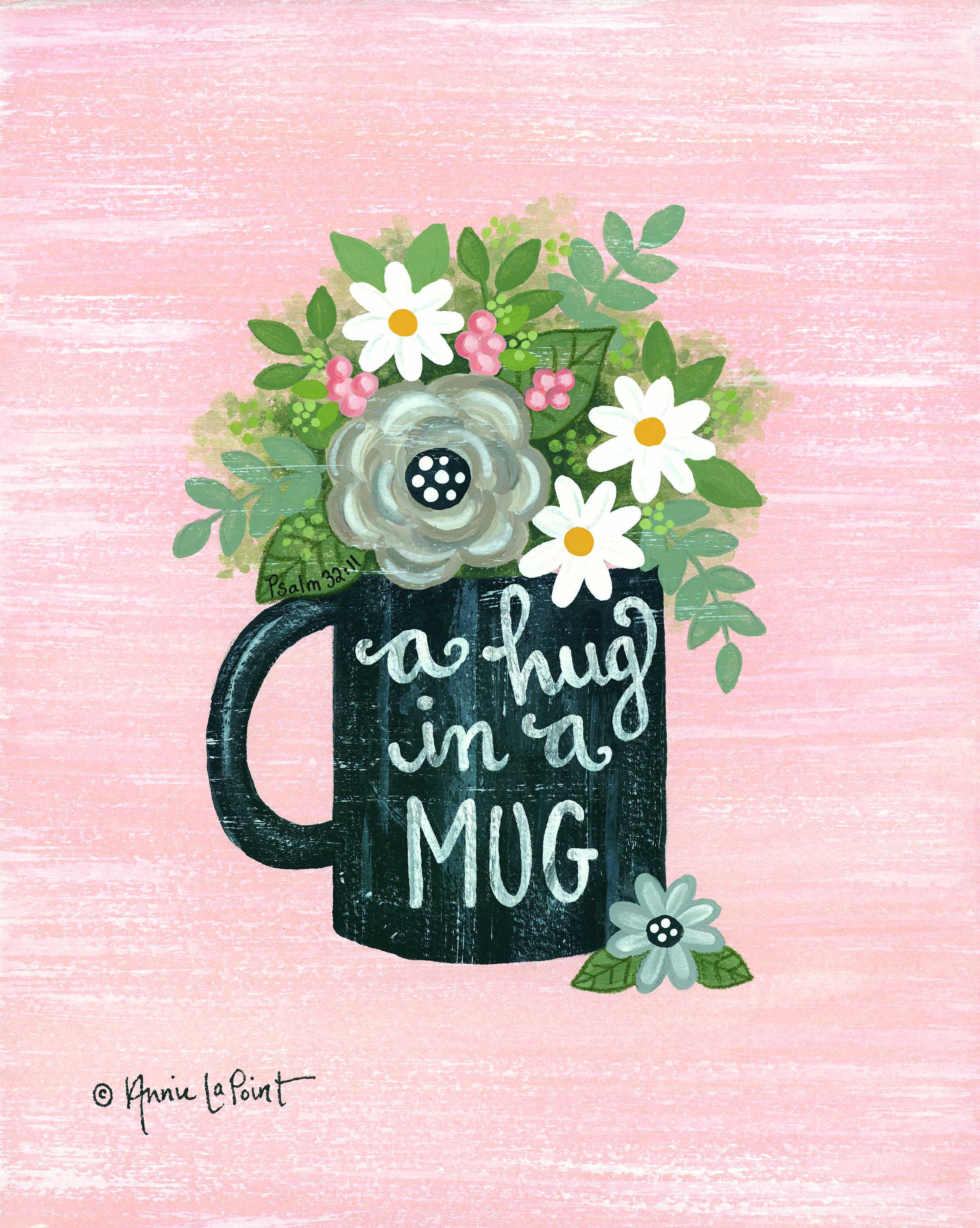 Wildon Home® Hug a Mug by Annie LaPoint - Wrapped Canvas Print | Wayfair