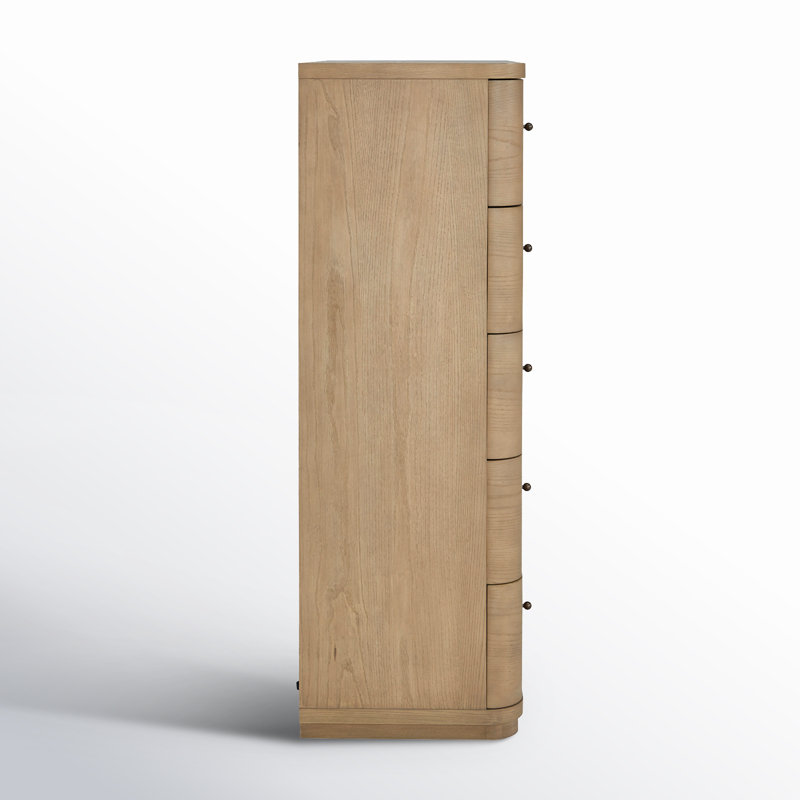 Joss & Main Lucie Five Drawer White Oak Chest | Wayfair
