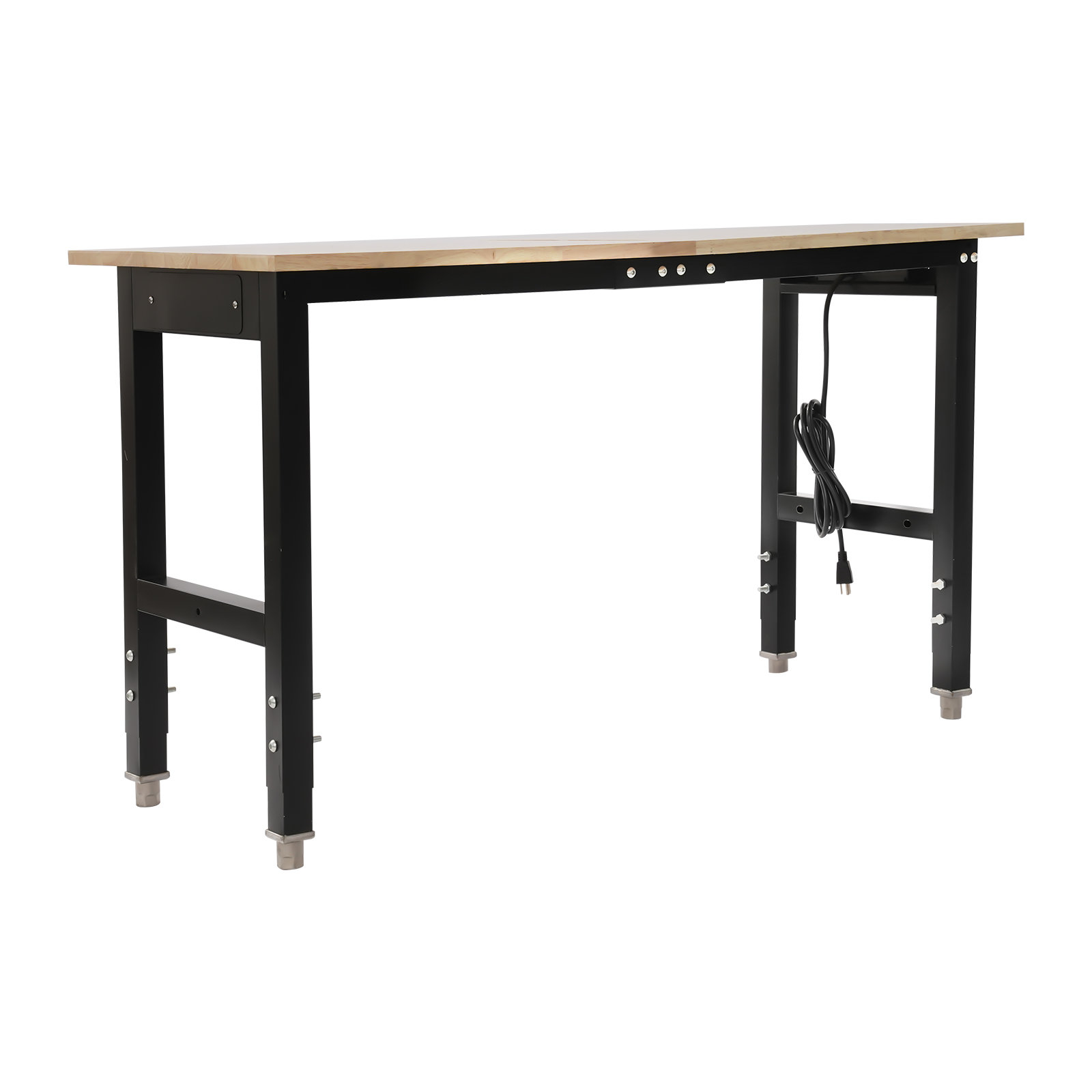Latitude Run® Adjustable Workbench With Power Outlets& Wheels | Wayfair