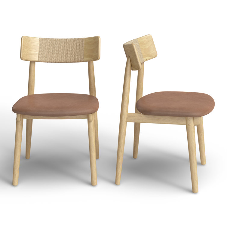 AllModern Sakina Leather Low Back Side Chair | Wayfair