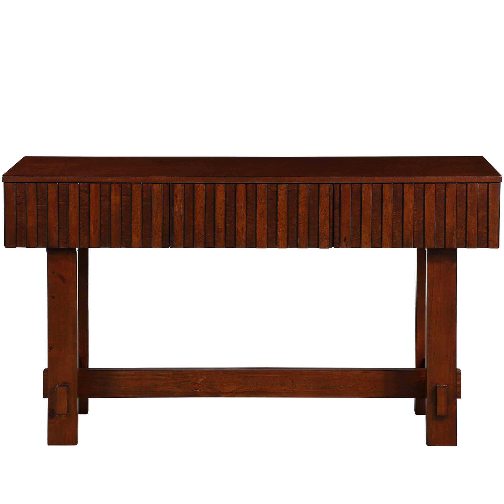 George Oliver 52 Inch Small Tv Table In Mid Century Style. Solid Wood ...