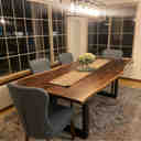 Union Rustic Lemay Iron Trestle Dining Table & Reviews | Wayfair