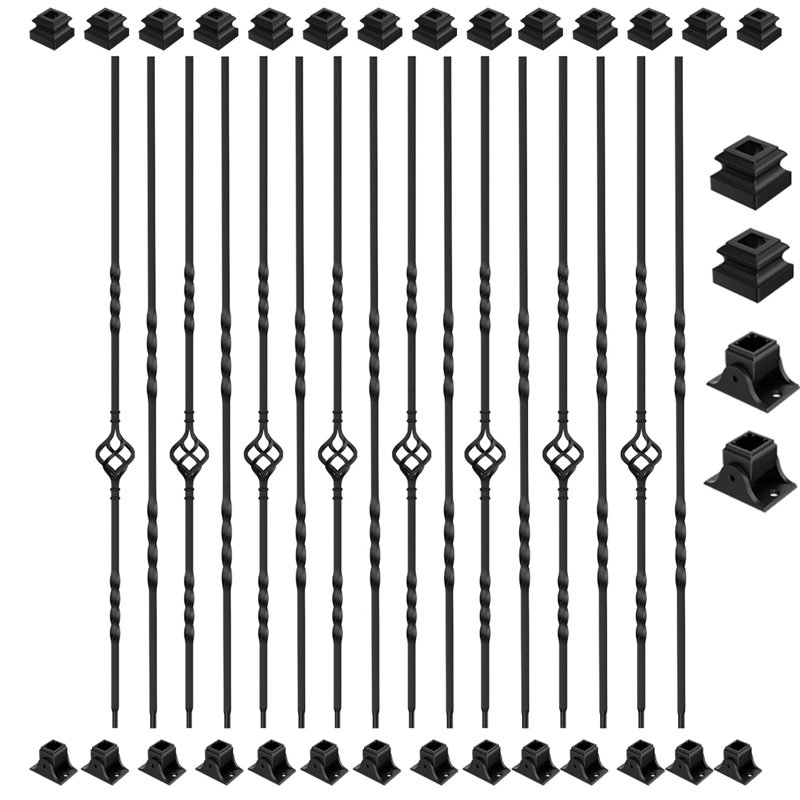 Wendes Kem 44" Iron Baluster Set | Wayfair