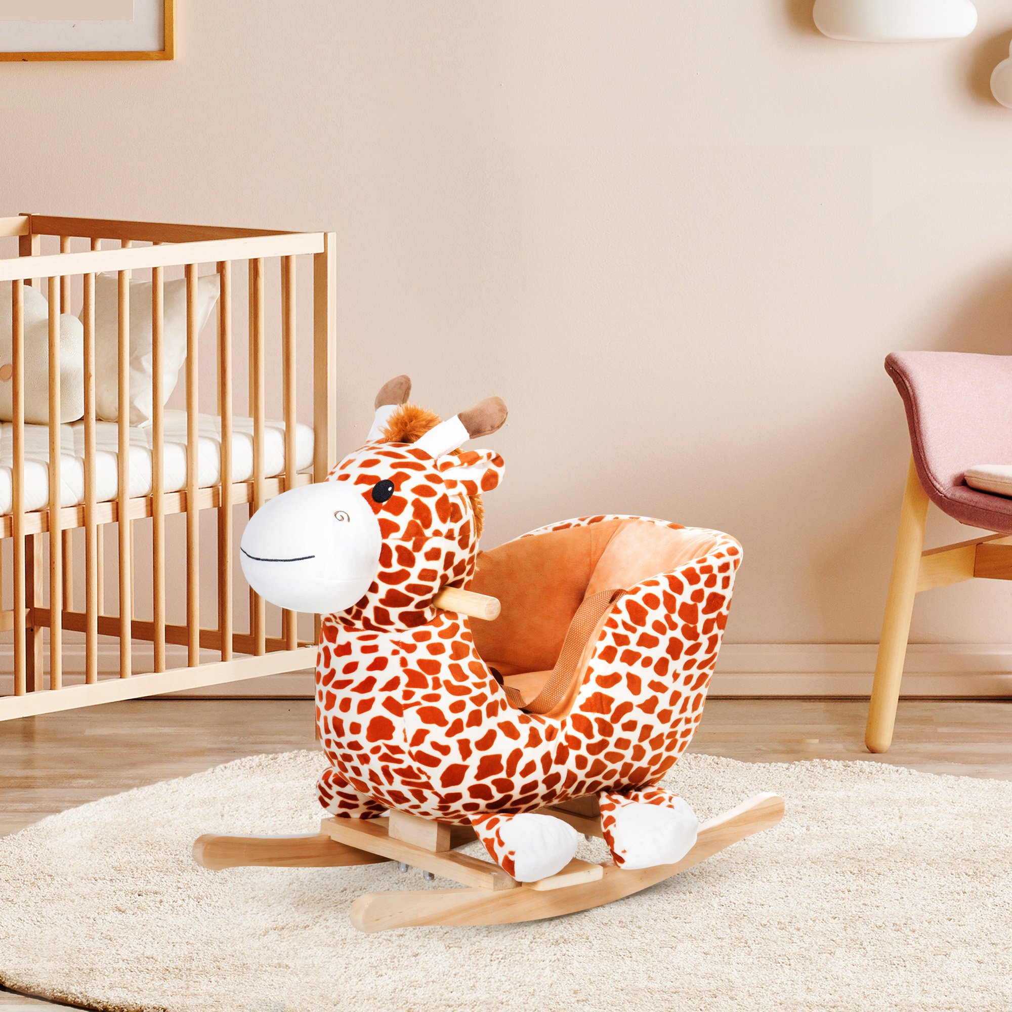 Zoomie Kids On Chair Toy With Sound Brown | Wayfair