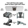 IQ America LED Dusk-to-Dawn Security Flood Light w Timer 2100 Lumens ...