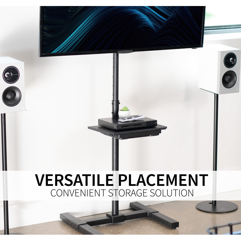 VIVO Clamp-on 14" x 10" Utility Shelf Pole Mount with Storage Drawer ...