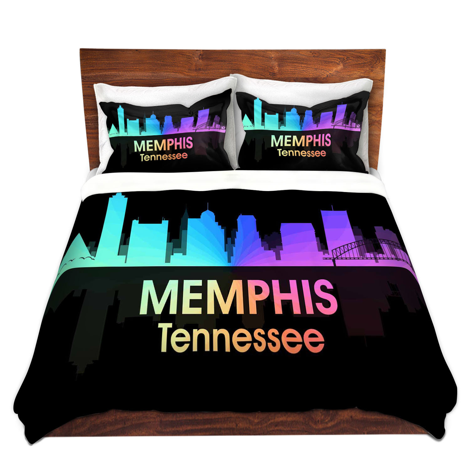DiaNoche Designs City V Memphis Tennessee Duvet Cover Set | Wayfair