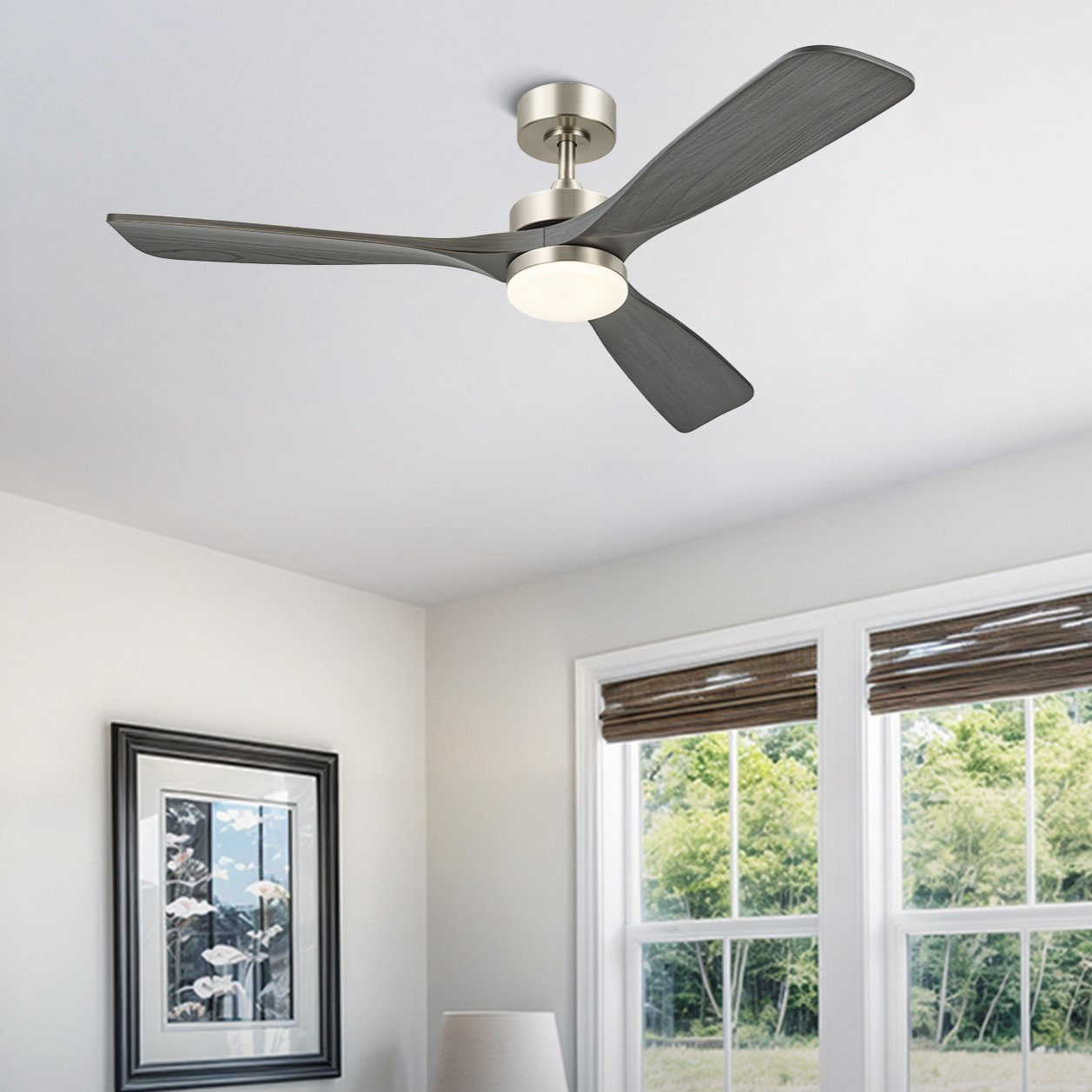 Wade Logan® 52" Brechter 3-Blade LED Ceiling Fan with Light and Remote ...
