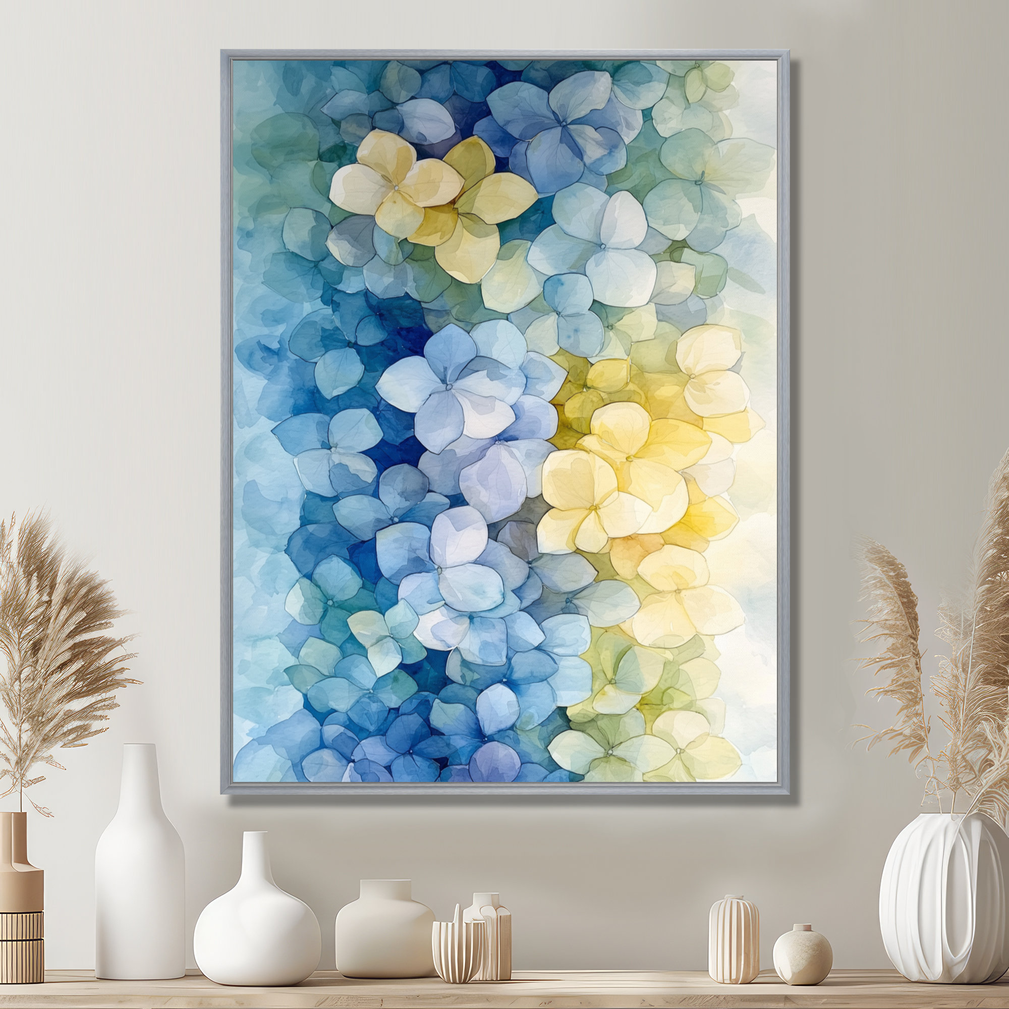 Winston Porter Abstract Hydrangea Horizon Of Simplicity II - Hydrangea ...