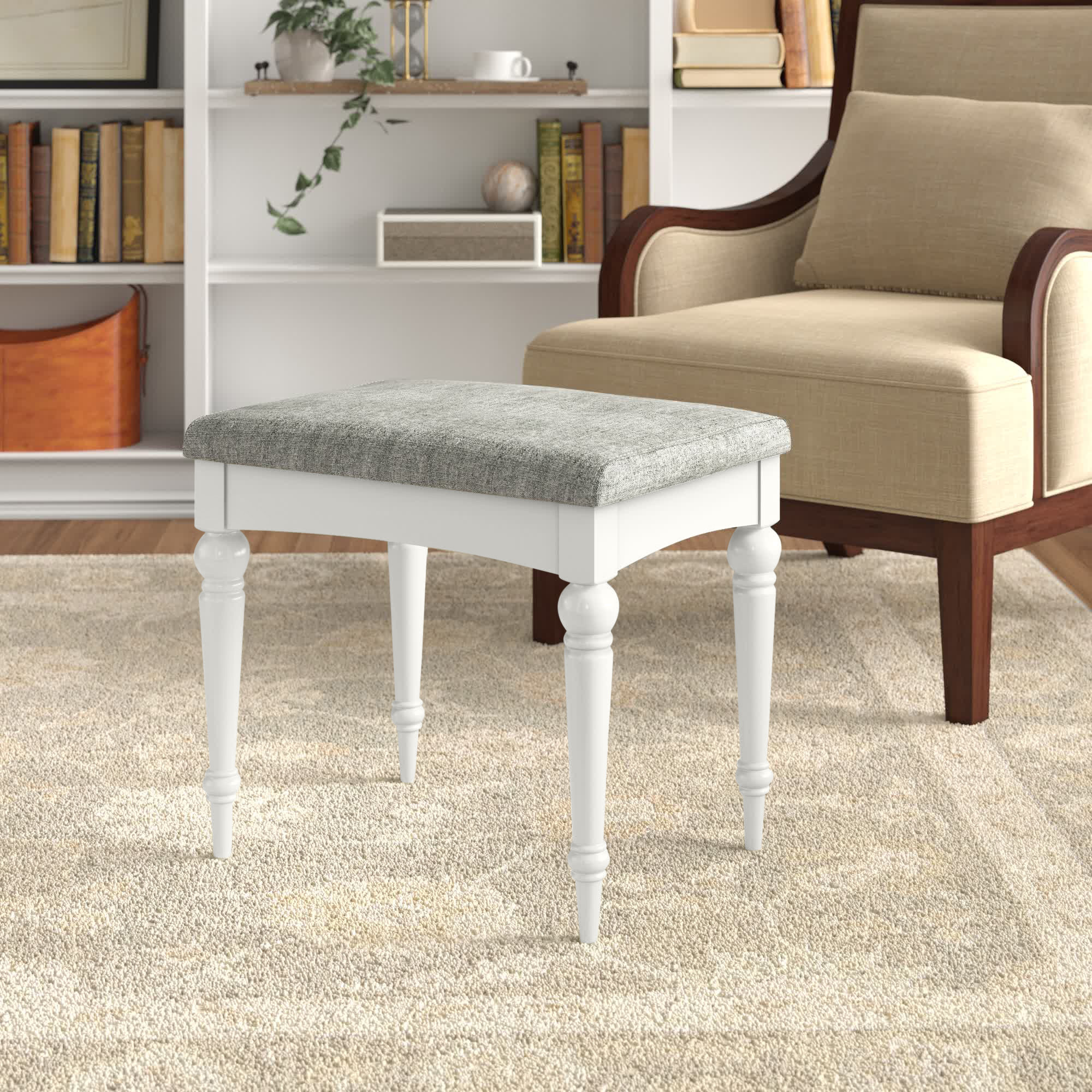 Fleur De Lis Living Titus Dressing Table Stool & Reviews | Wayfair.ie