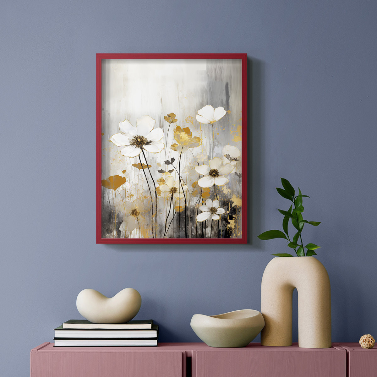 Winston Porter FLORAL Series CDV -Premium Framed Print -Ready to Hang ...