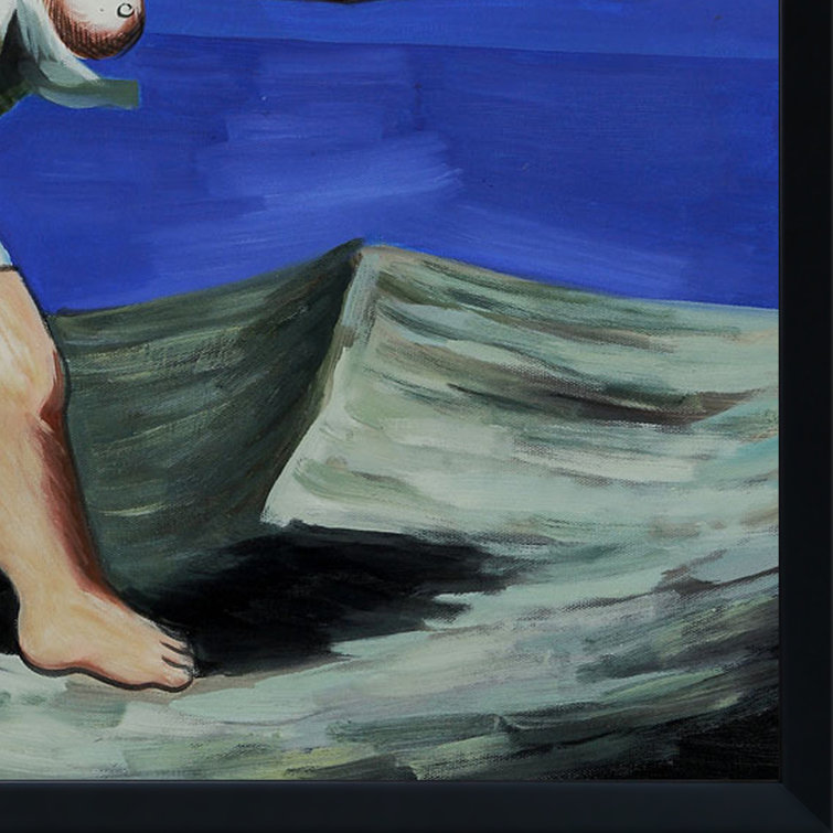 Vault W Artwork Two Women Running On The Beach (The Race) Framed On ...