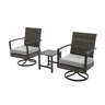 Latitude Run® The Serene Spot: 3-Piece Gray Swivel Rocker Patio Bistro ...