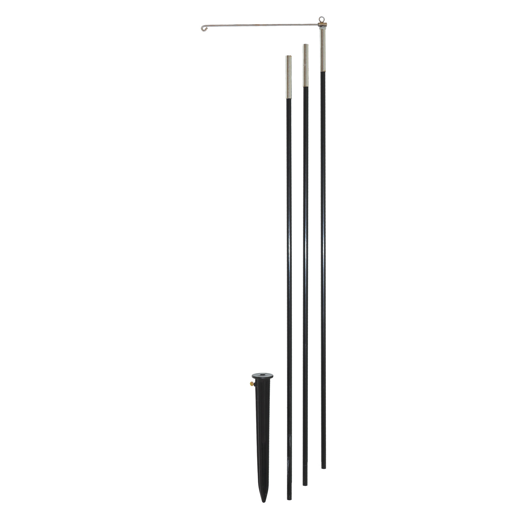 InTheBreeze 10 FT 3-Section Heavy Duty Pole with Swiveling Arm ...