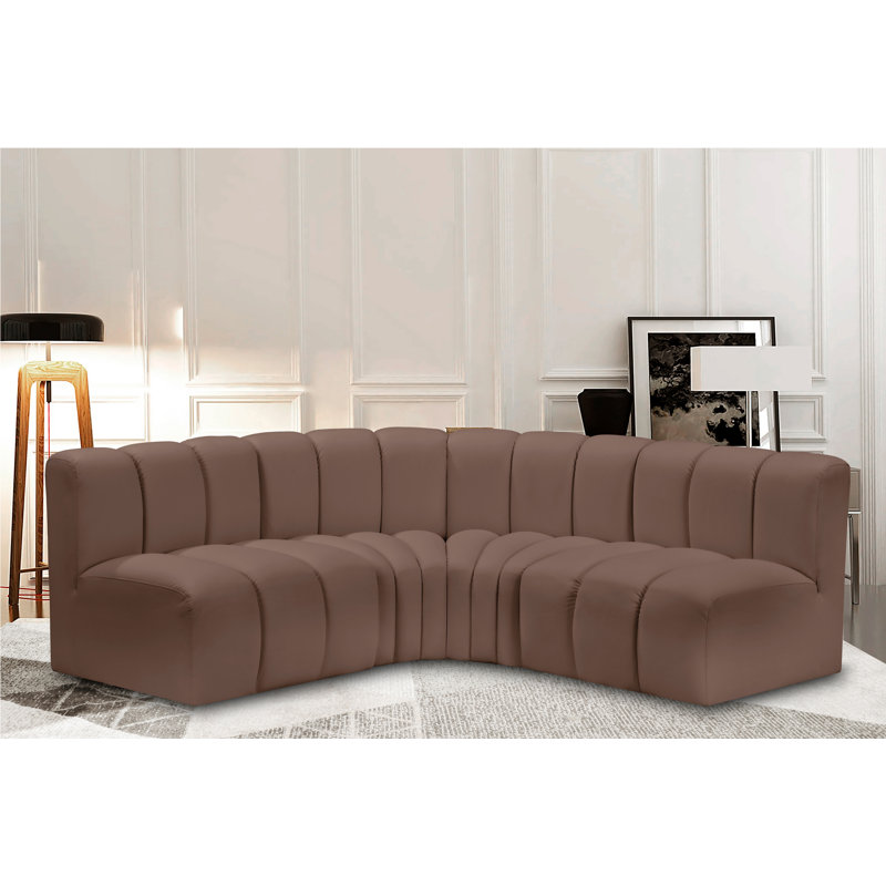 Meridian Furniture USA 103'' Faux Leather Sofa | Wayfair