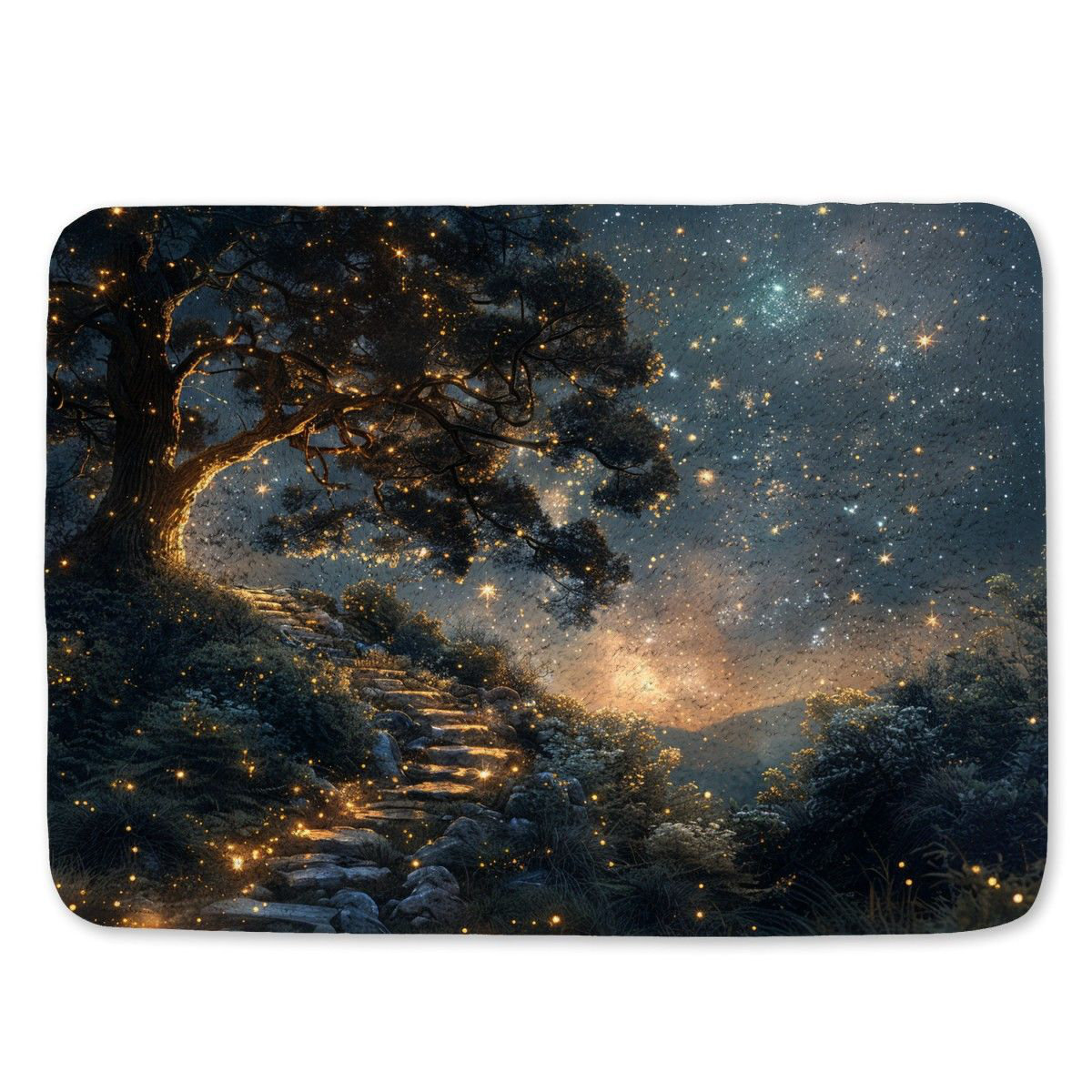 East Urban Home Starry Path Bath Mat Nature Bathroom Decor Enchanted ...