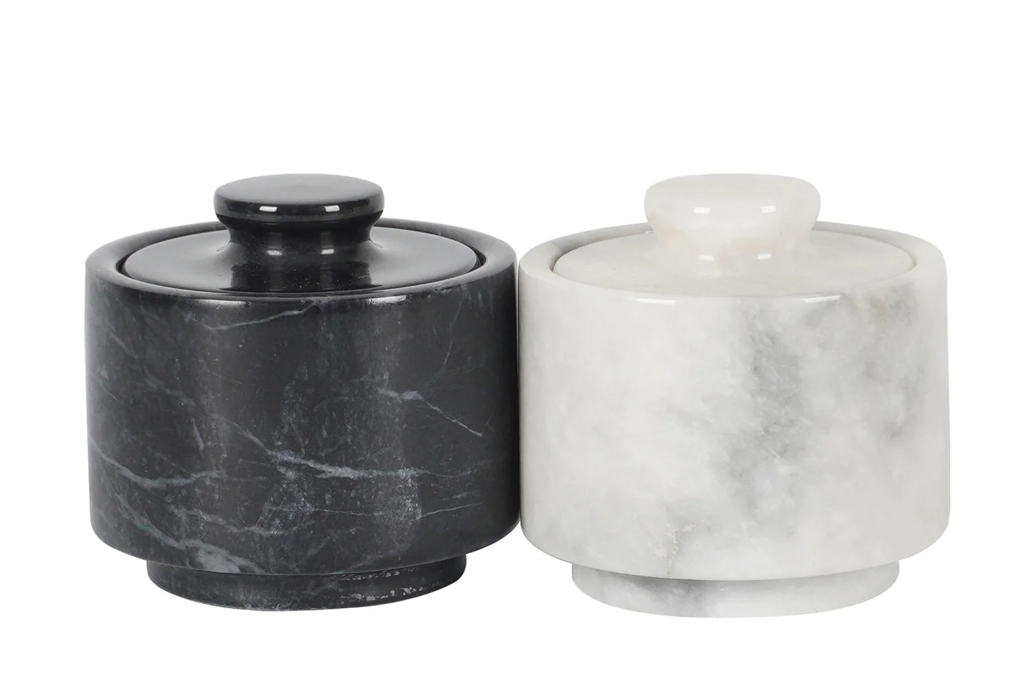 Marmor Krafts Handmade Marble Salt Sellar Set Of 2 Lidded | Wayfair