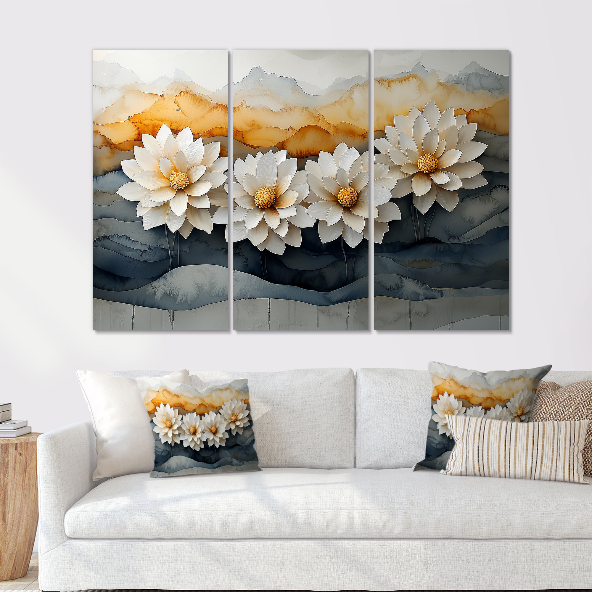 Red Barrel Studio® Golden Harmony Of Mums Flower II - Mums Wall Art ...