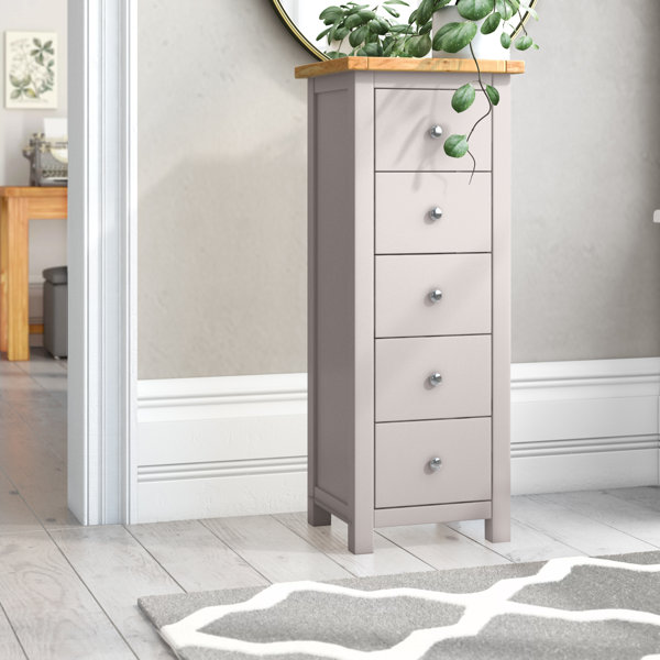Lark Manor Alec 5 Drawer 45Cm Tallboy & Reviews | Wayfair.ie