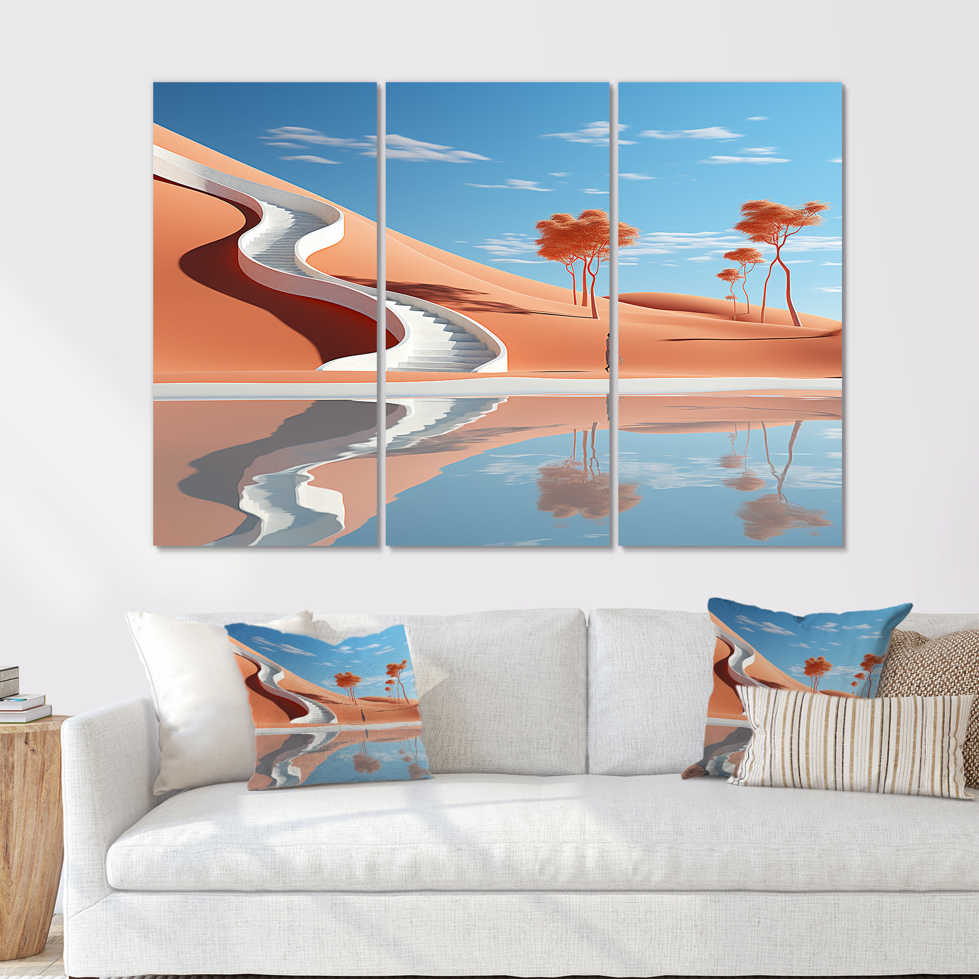 Latitude Run® Surreal Infinite Stairs - Surrealism Wall Art Set | Wayfair