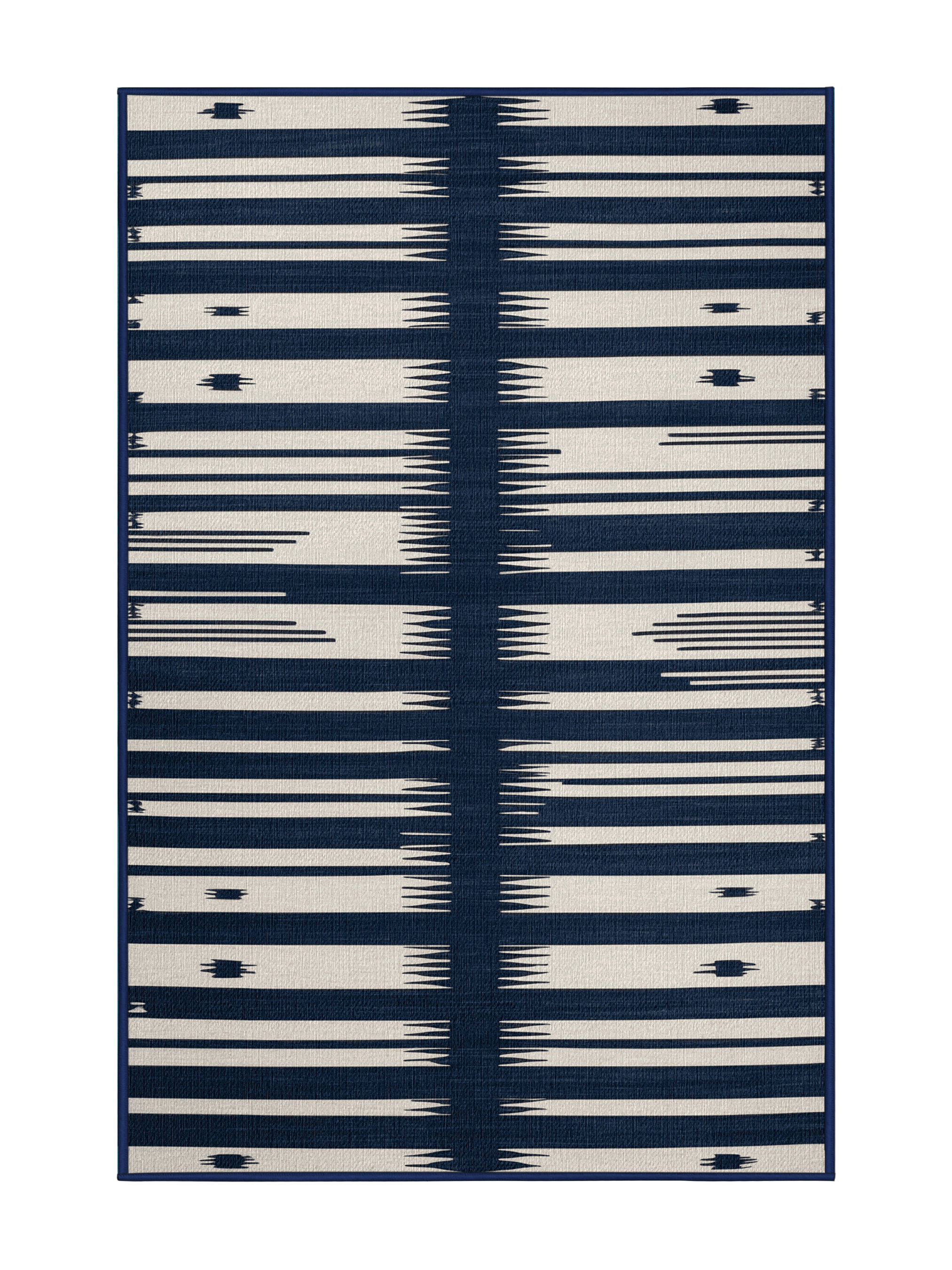 Longshore Tides Washable Navy White Striped Area Rug - Wayfair Canada
