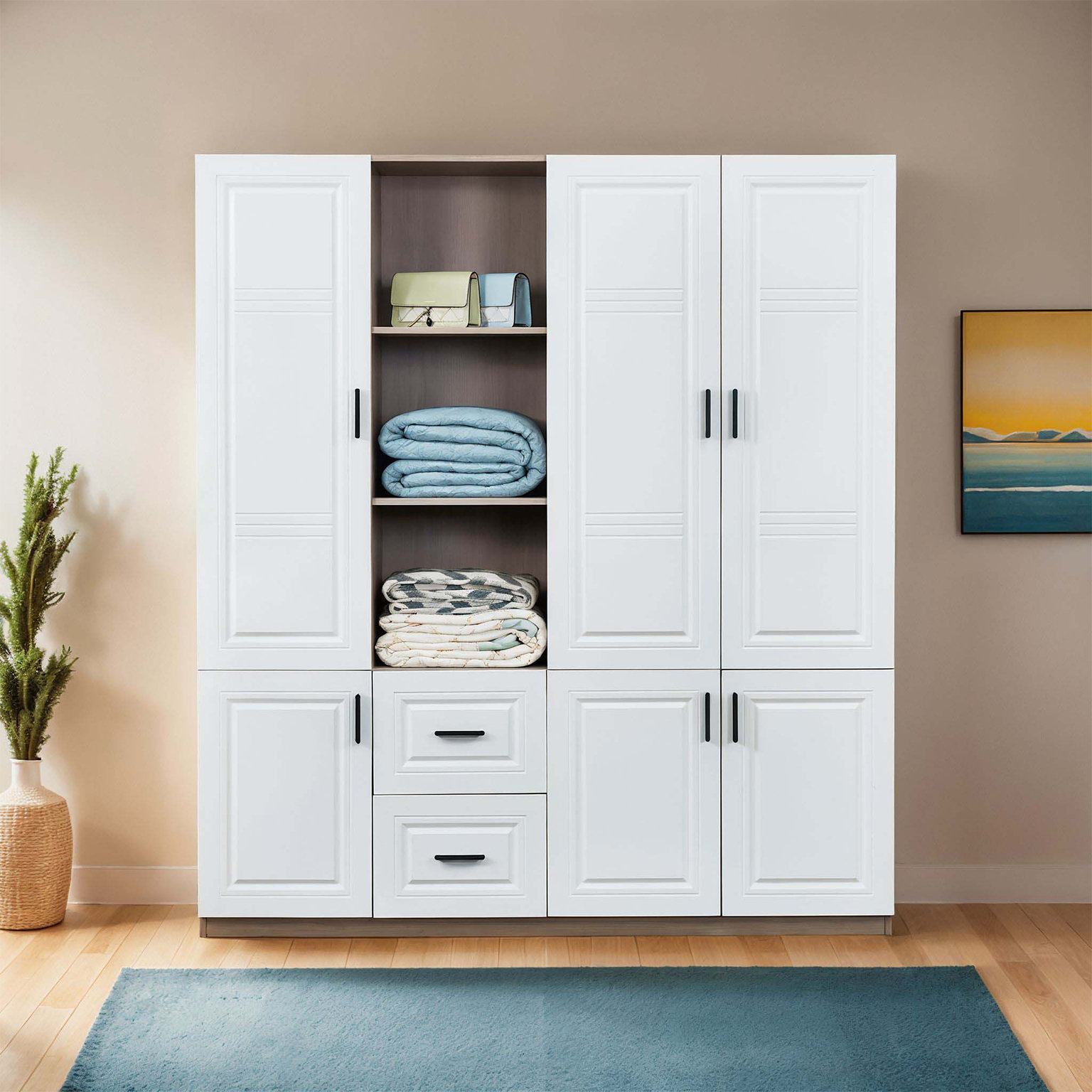 Mercer41 Tyland Solid + Manufactured Wood Armoire | Wayfair