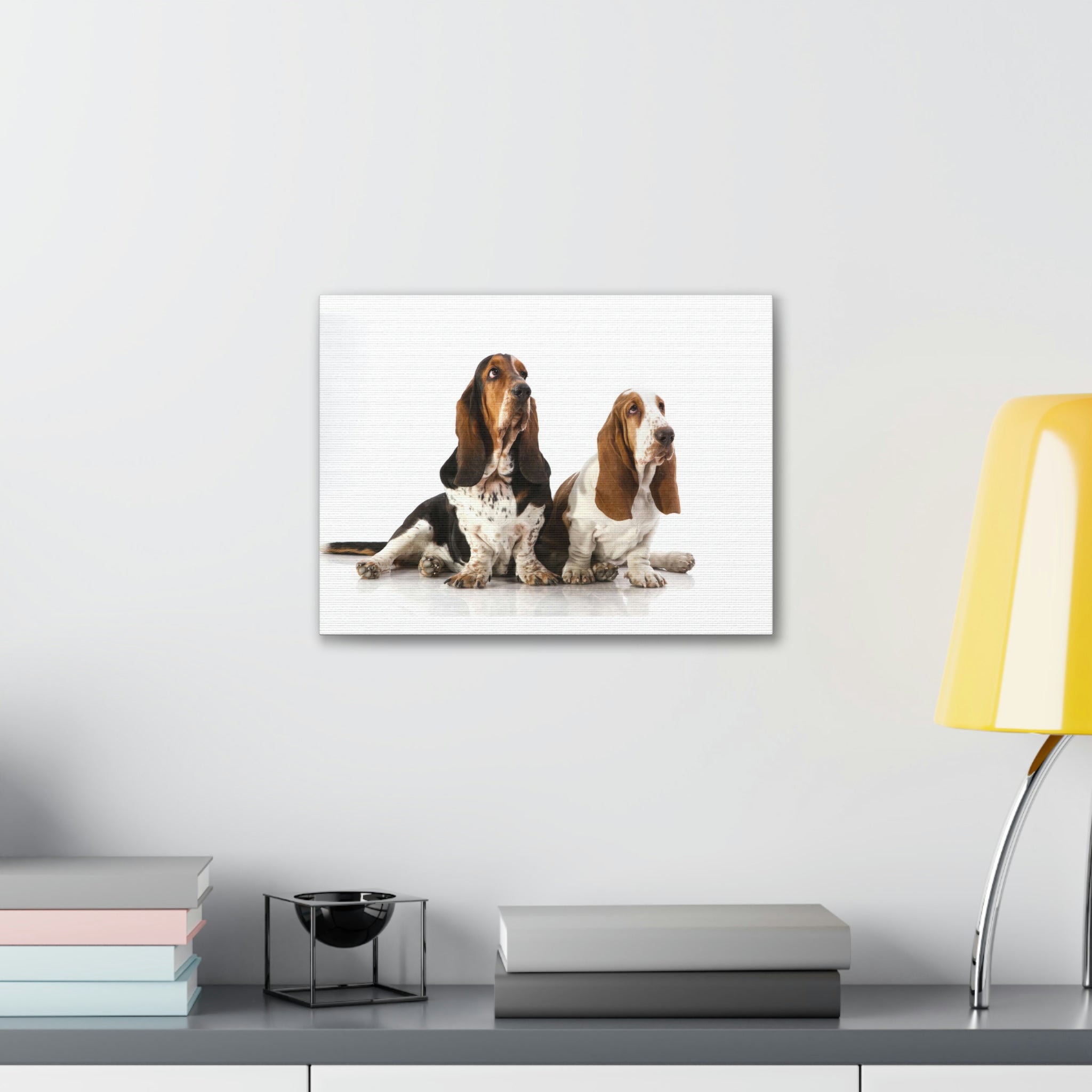 Latitude Run® Basset Hound Couple Basset Hound Troop Print Animal Wall ...