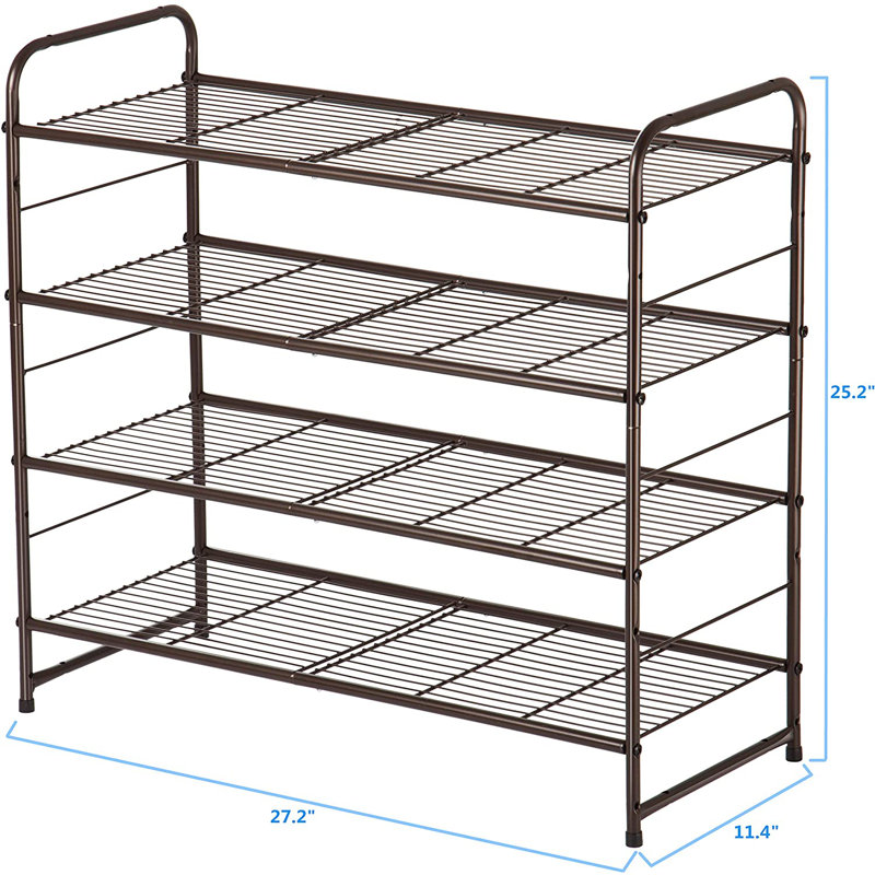 Rebrilliant 18 Pair Stackable Shoe Rack & Reviews | Wayfair