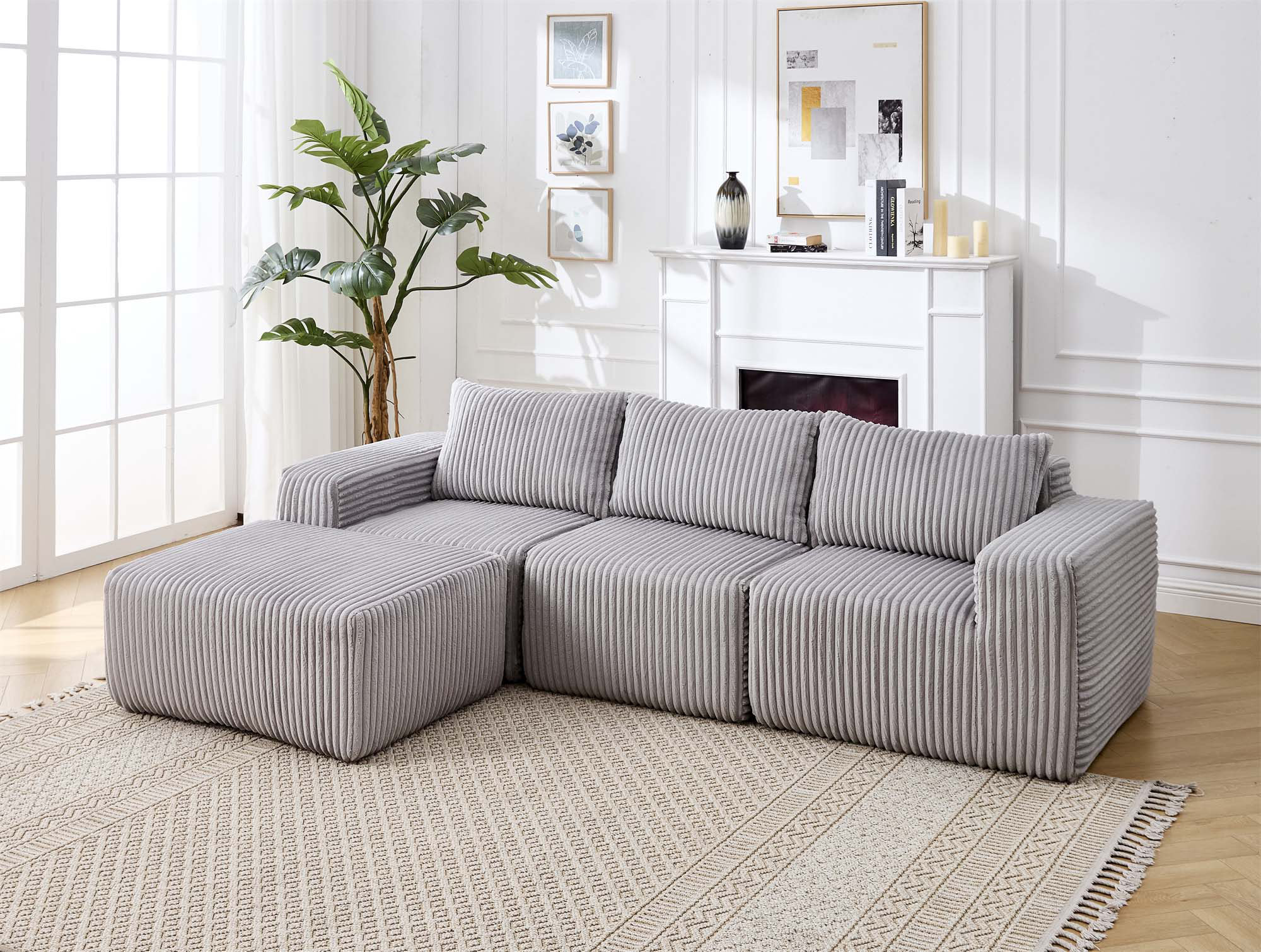 Latitude Run® Comfortable Modular Sectional Sofa for Living Room ...