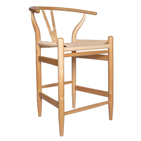 lobby&hotel Wishbone Counter Stool - Wayfair Canada