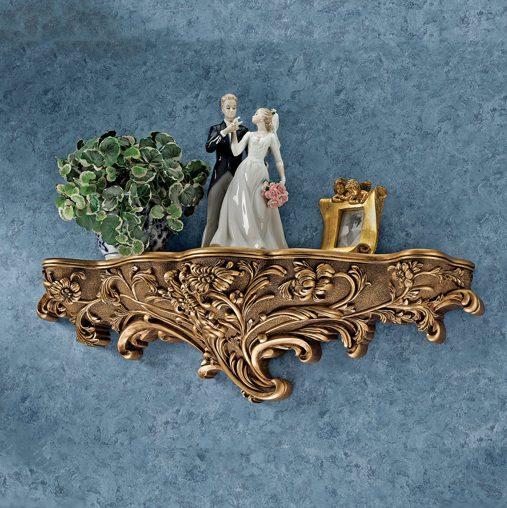 Design Toscano Tablette décorative Brussels Floral Art Nouveau et ...