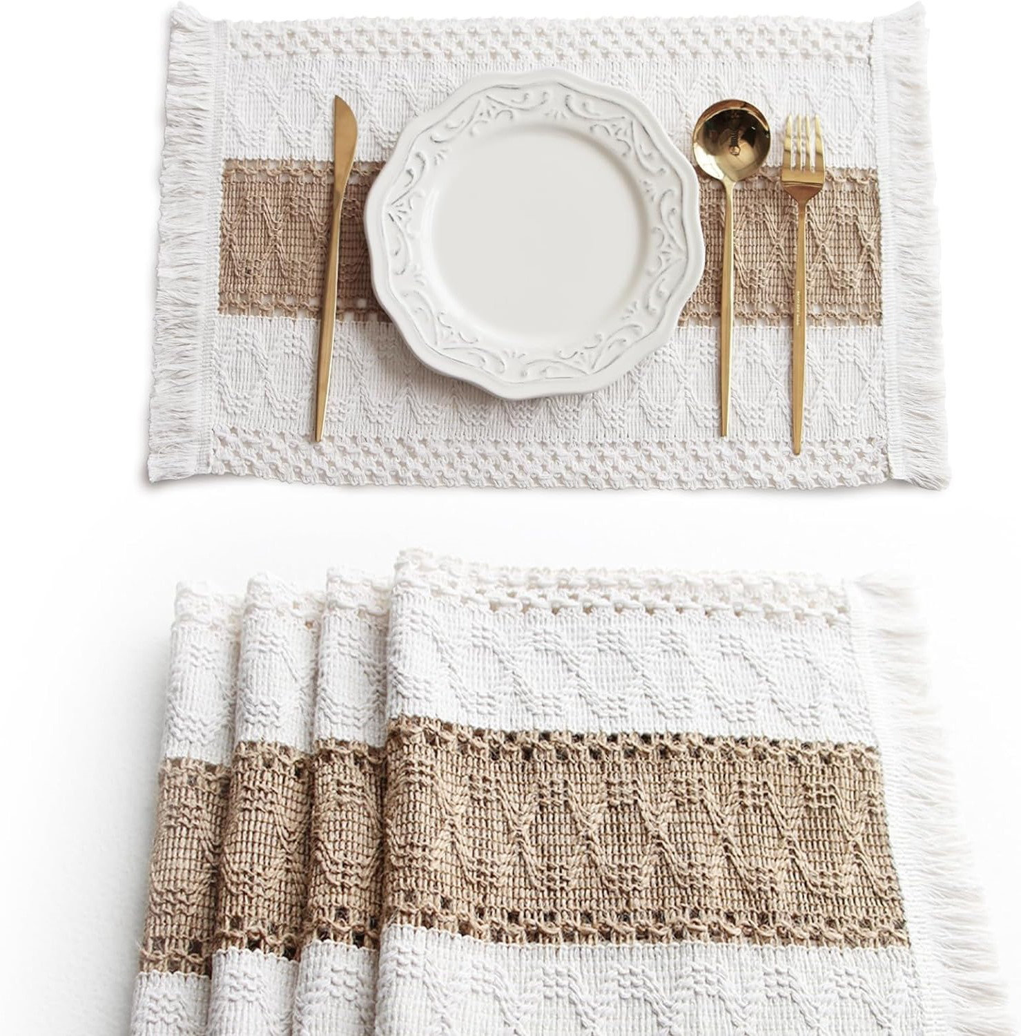 Domyot Cotton Rectangle Placemat And Napkin Set | Wayfair