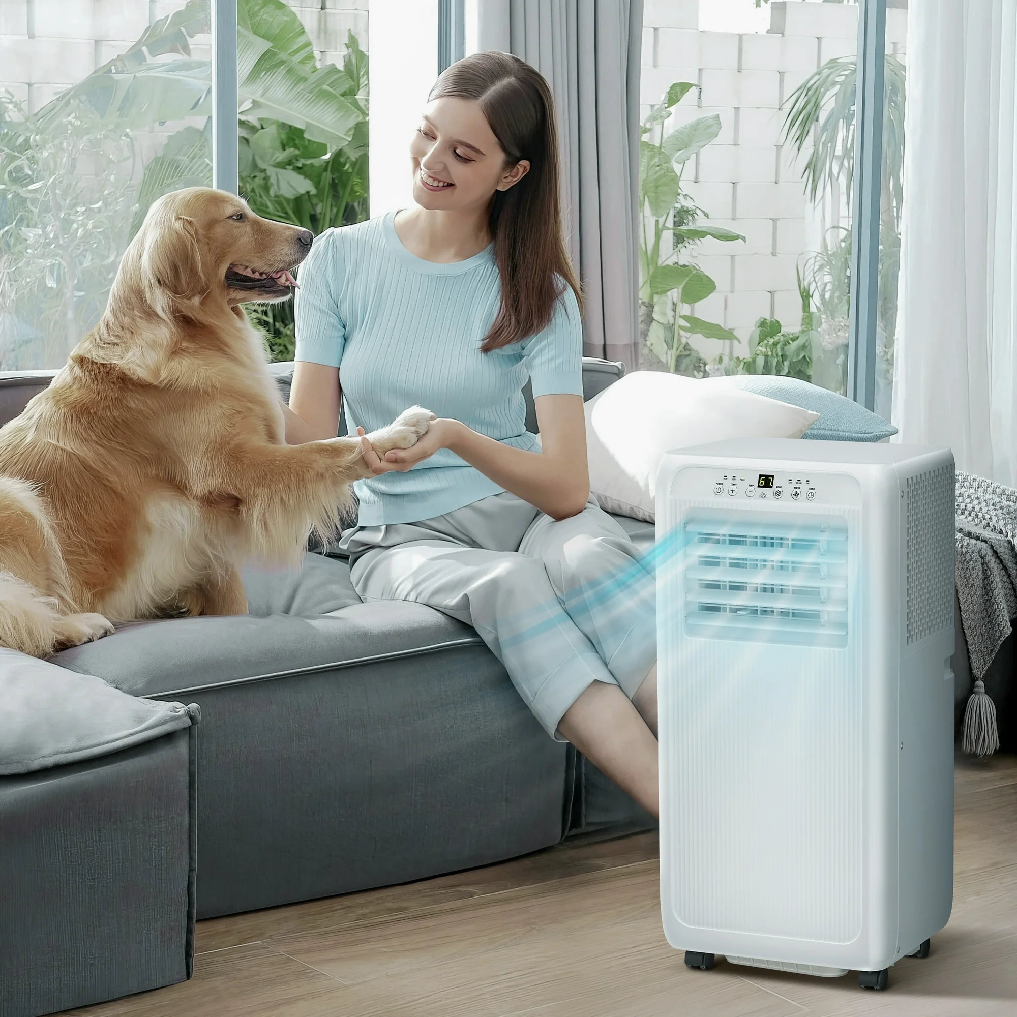 Antarctic Star 6000Btu (10000 Btu Ashrae) Portable Air Conditioner ...