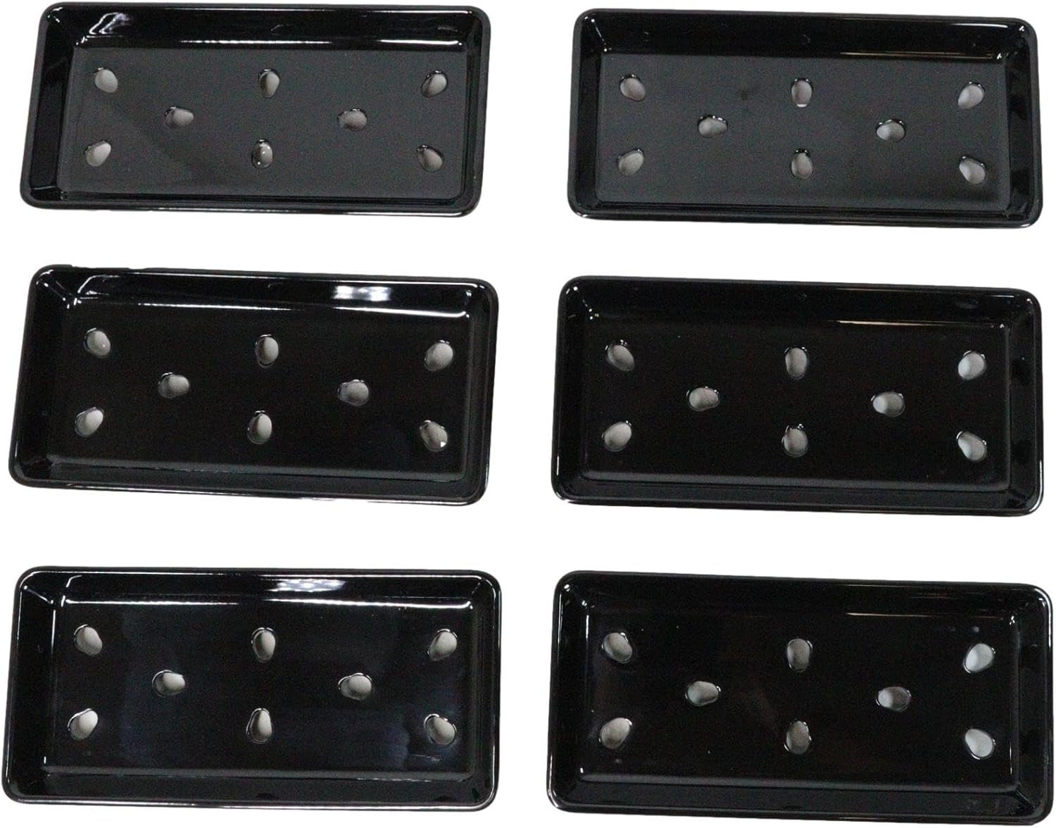 Wrought Studio Pack Of 6 Black Neta Zara Sushi Case Sashimi Plates With ...