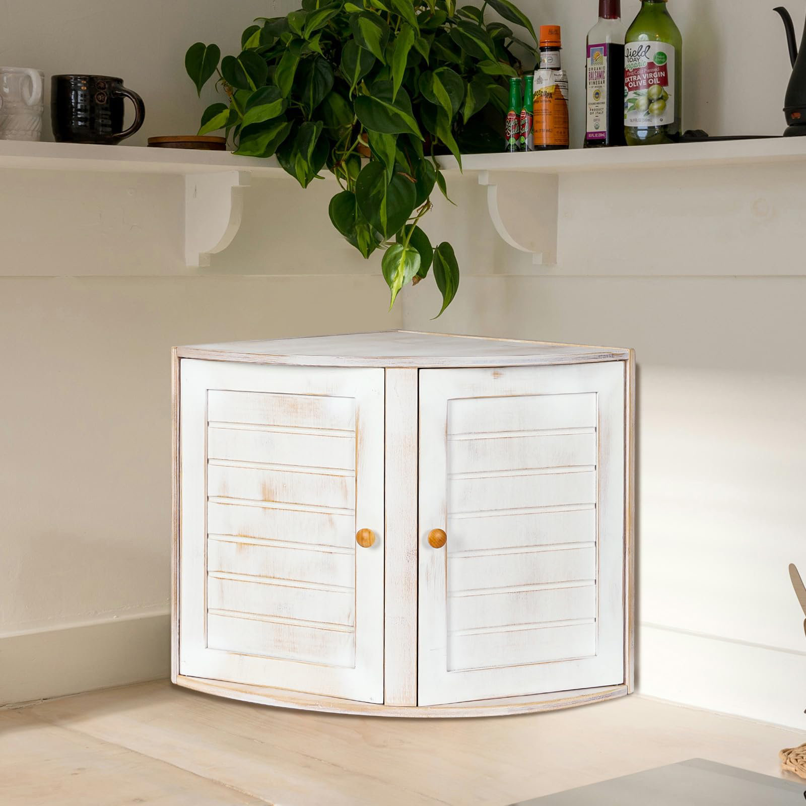 Gracie Oaks Double Layers Bamboo Corner Bread Box - Wayfair Canada