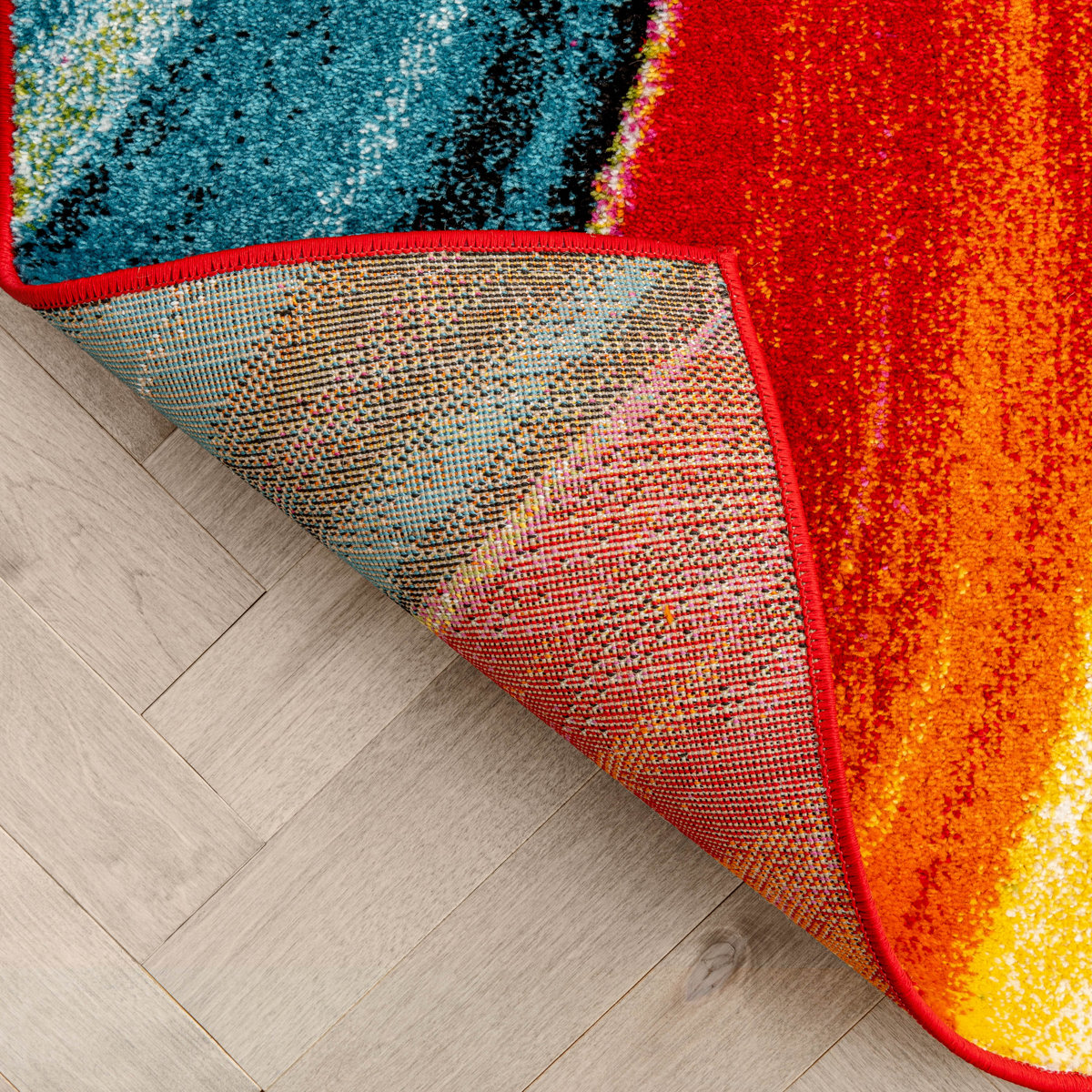 Latitude Run® Brooksville Pleasure Multi Modern Bright Rug & Reviews ...