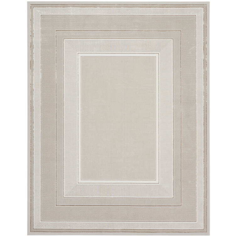 Highland Dunes Abye Machine Woven Ivory Recommended Use Rug & Reviews ...