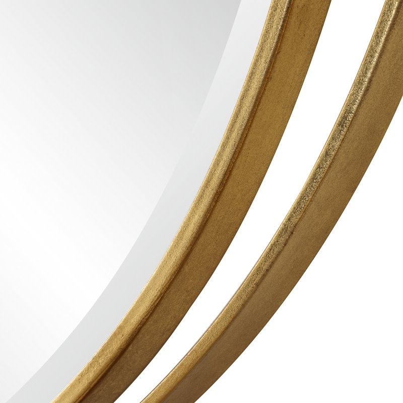 Joss & Main Dayton Gold Round Mirror | Wayfair