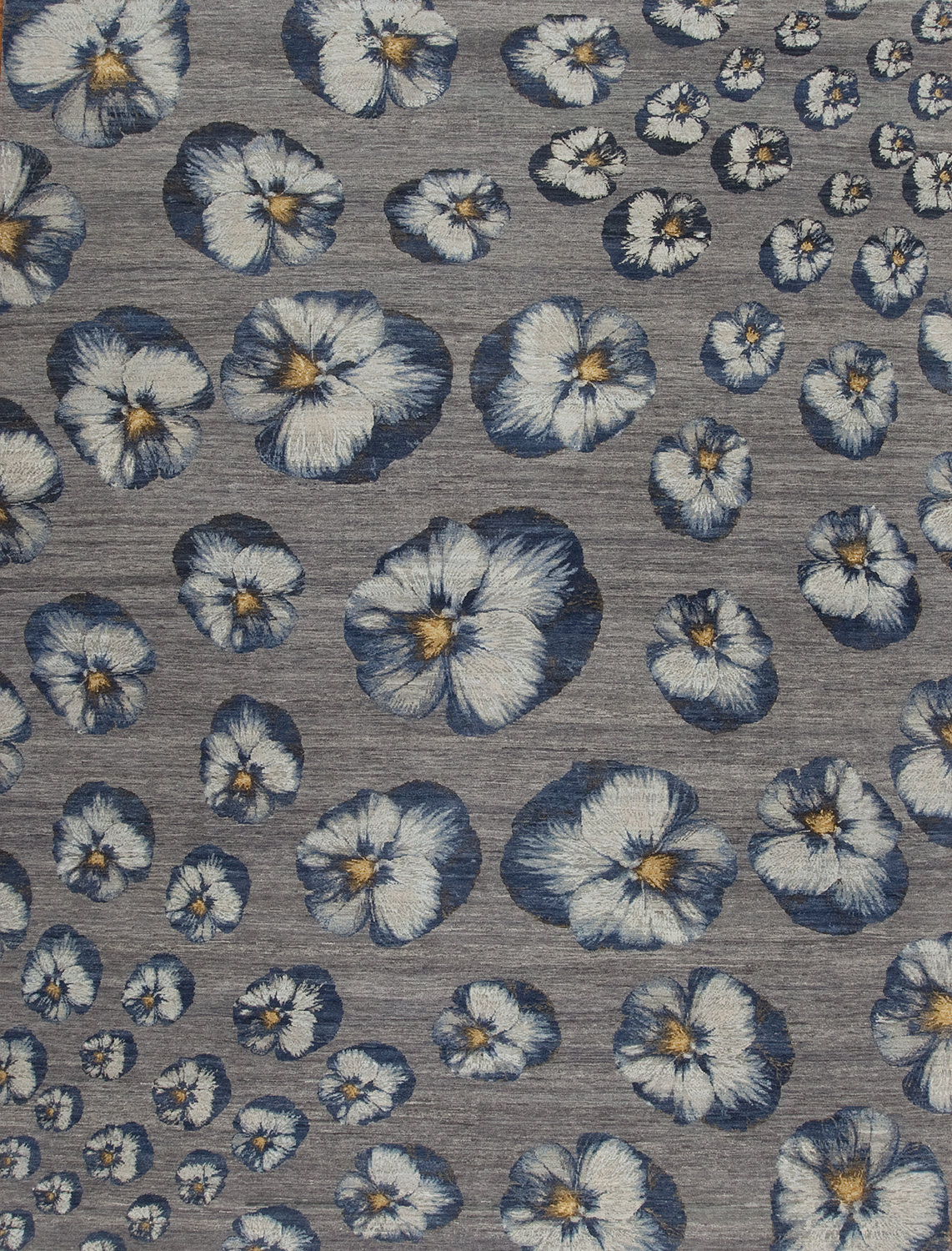 Samad Rugs Mayfair Floral Hand Knotted Wool Blue/Gray/Yellow Area Rug ...