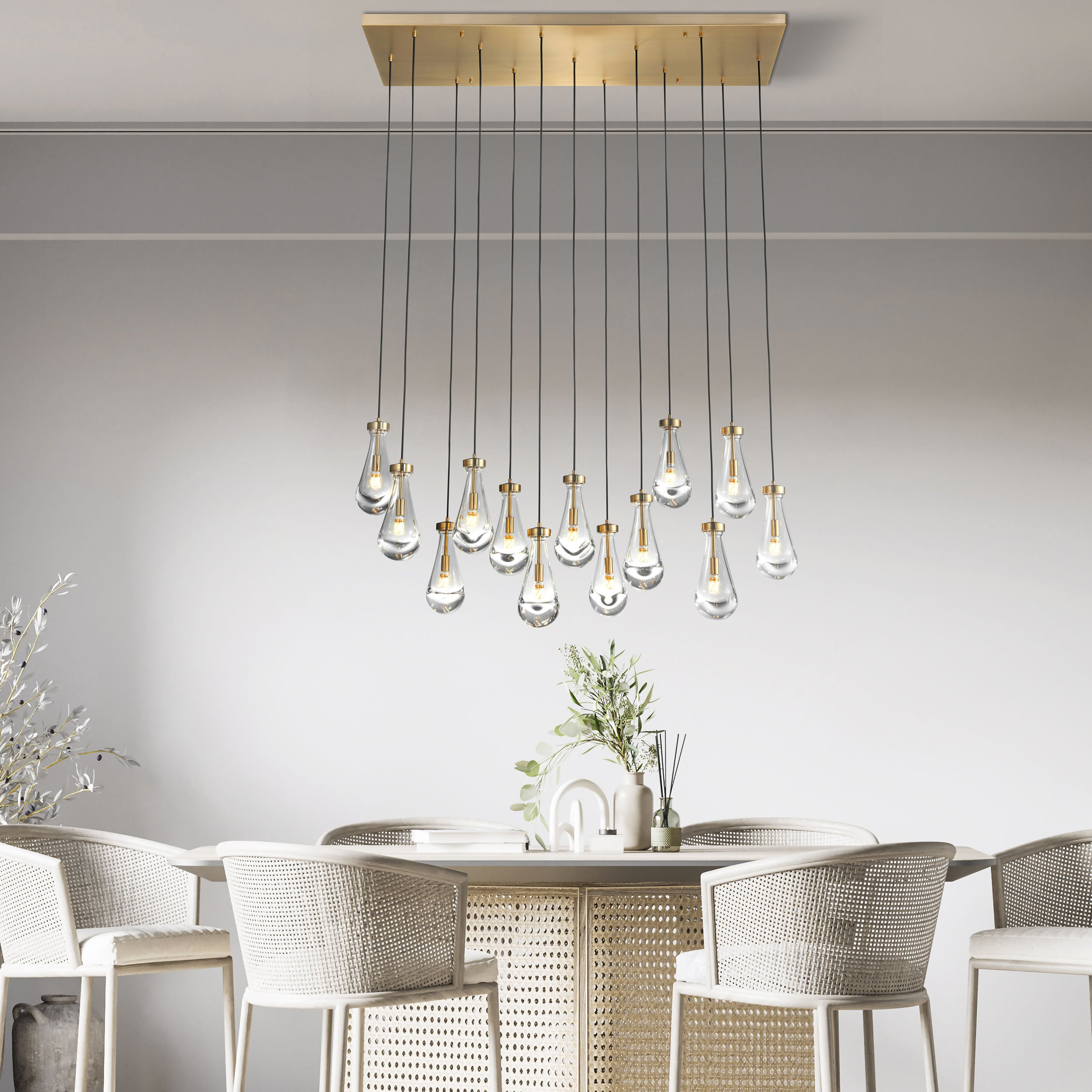 Rennon 13 - Light Teardrop Chandelier — Planner 5D