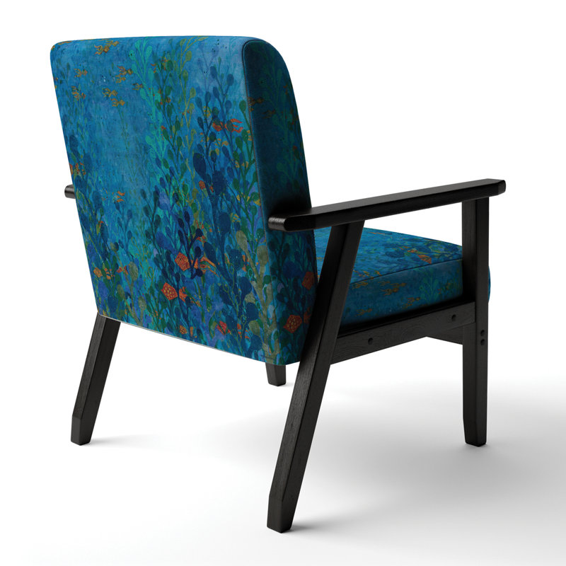 George Oliver Mahsiah - Blue Underwater Lake Leaves I - Upholstered ...